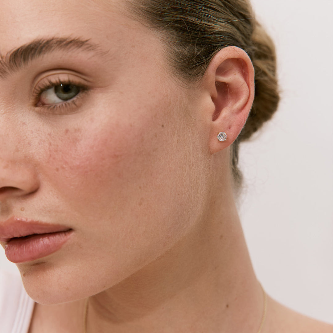 עגיל Moonelle L זהב (יחיד) – Danon Jewellery